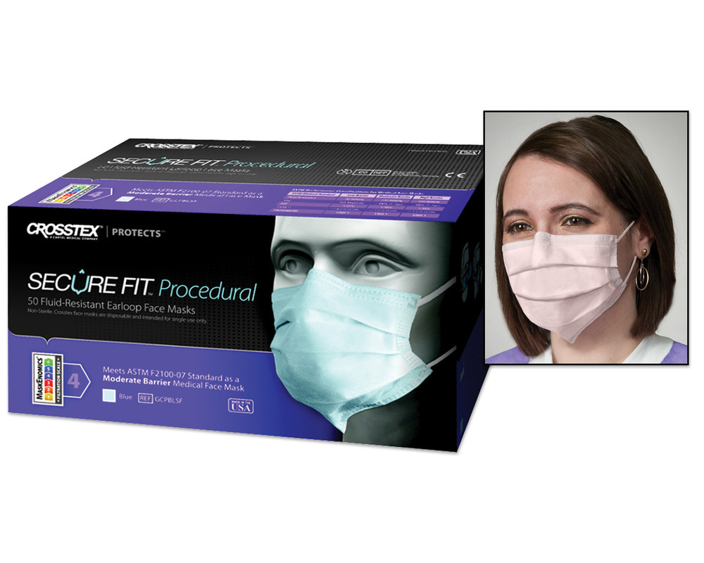 Procedural Earloop Masks ASTM Level 2 with SecureFit Technology ...