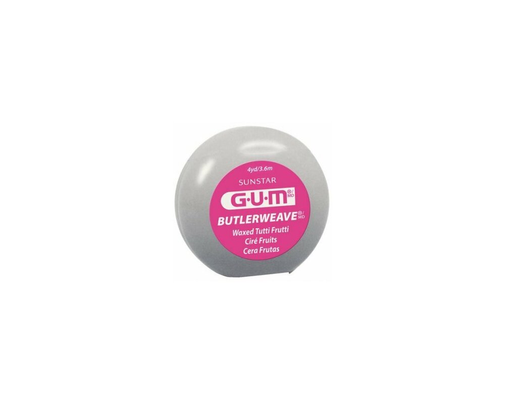 G.U.M ButlerWeave Dental Floss - Patient Size, Waxed TuttiFrutti ...