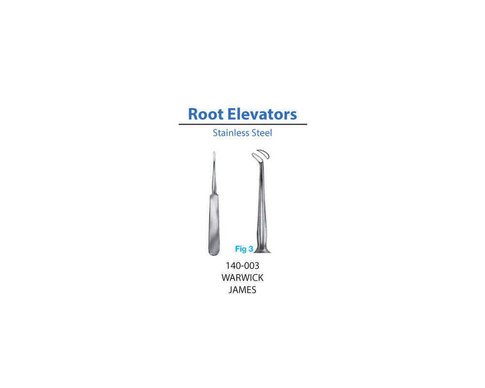 Root Elevator - Warwick James Fig 3 | 15-140-003 | Supply Clinic