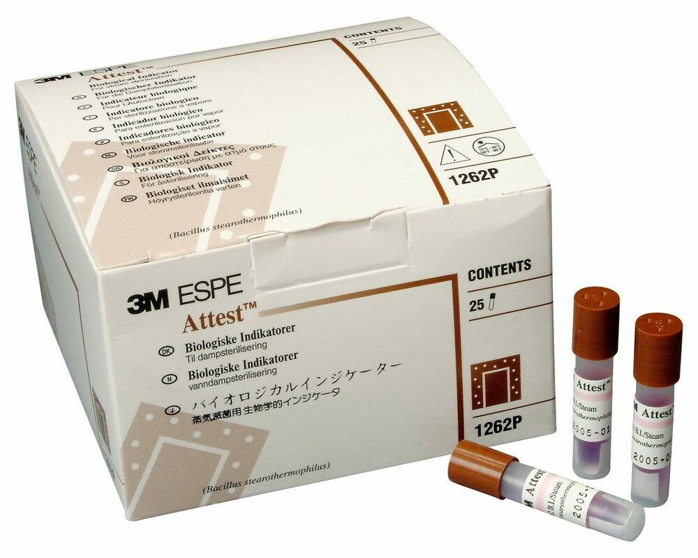 3M™ Attest™ Steam Biological Indicator, 1262P (25/BX) | 1262P | Supply ...