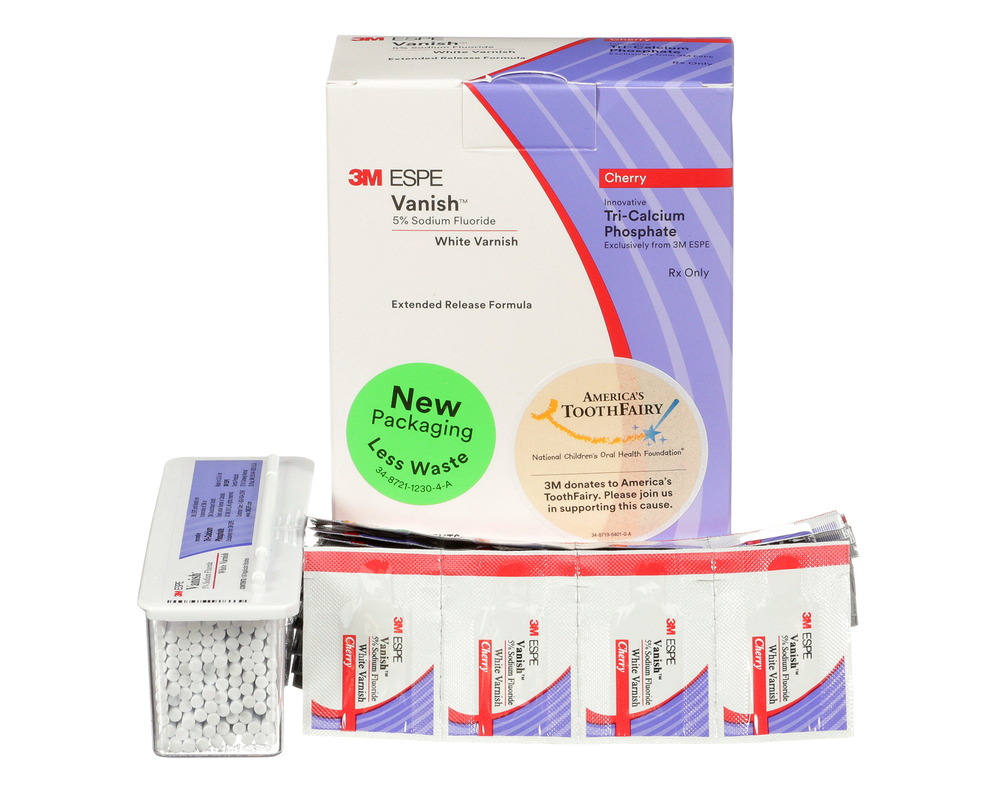 3M Vanish 5% Sodium Fluoride White Varnish, 12150C, Cherry Flavor, 0.5 ...