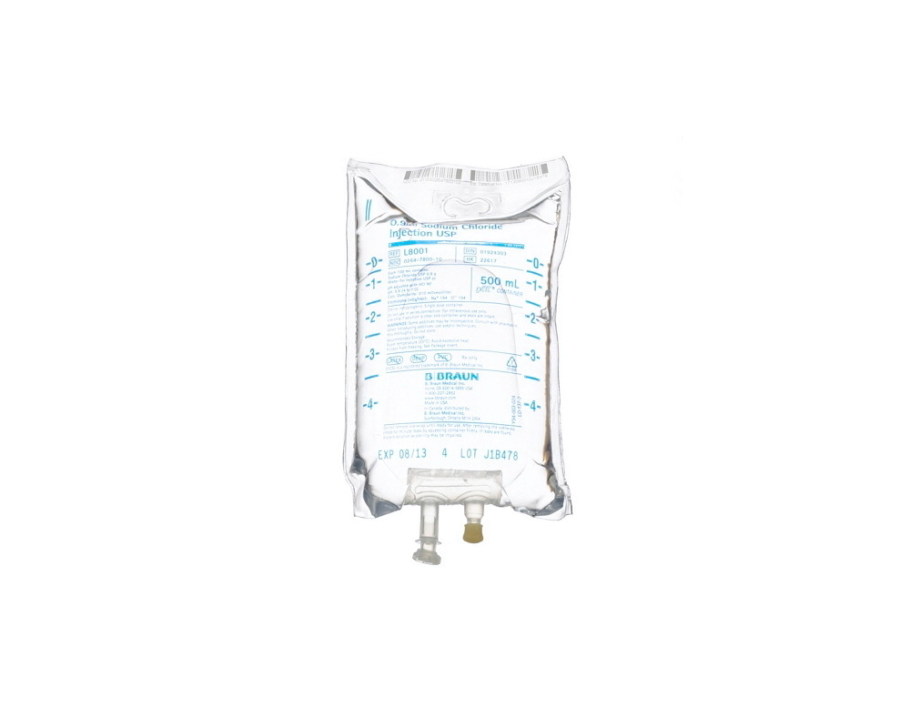 Sodium Chloride Injection USP, PVC DEHP Free 0.9% Sterile 500ml Bag ...
