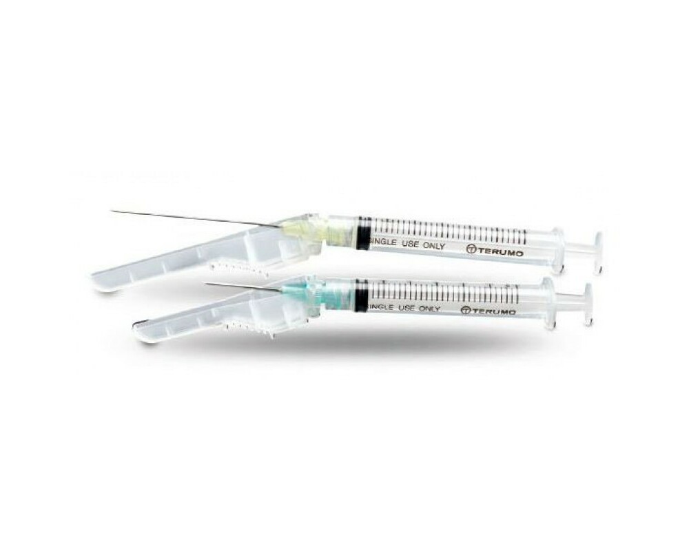 Terumo Surguard3 Safety Needle with 3cc Syringe, 23G x 1", box of 100 ...