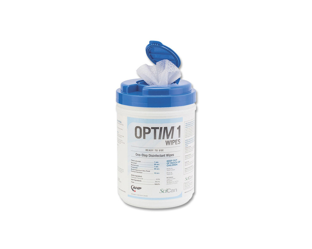 OPTIM 1 One-Step Disinfectant Wipes - Package of 60 | OPT1-W10X10 ...