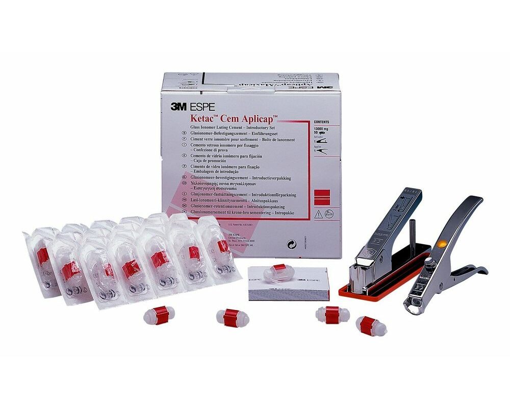 3M Ketac Cem Aplicap Capsule Permanent Glass Ionomer Luting Cement ...