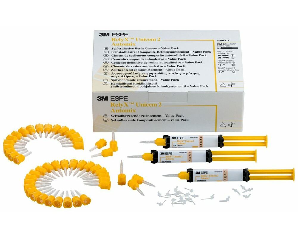 3M RelyX Unicem 2 Automix Self-Adhesive Resin Cement A3 Opaque Shade ...