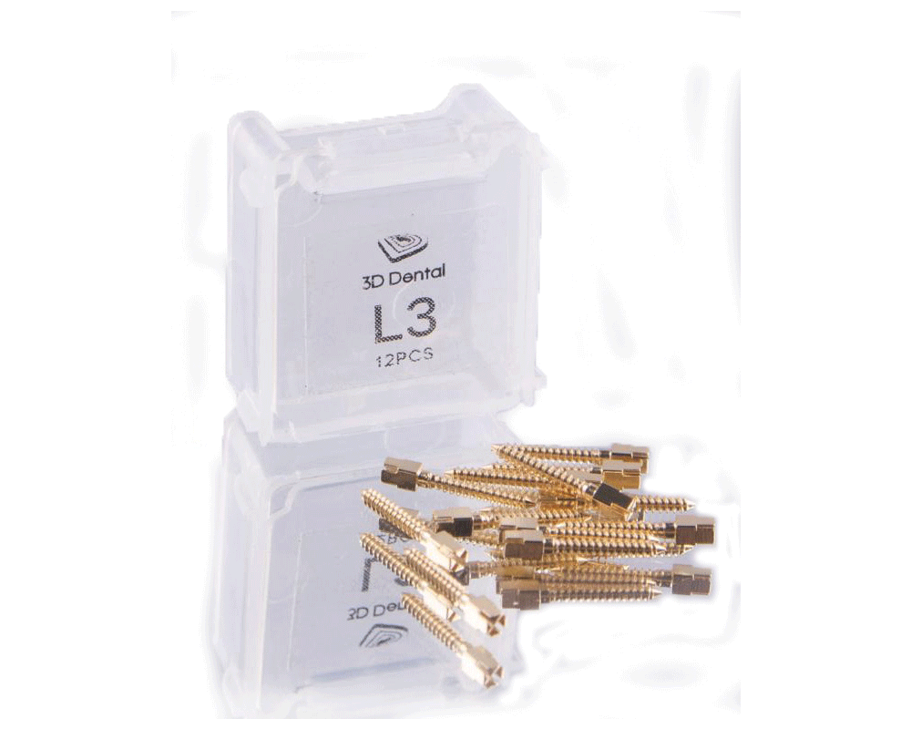 Gold Screw Posts 12/Pk L2 | PI-GL2 | Supply Clinic