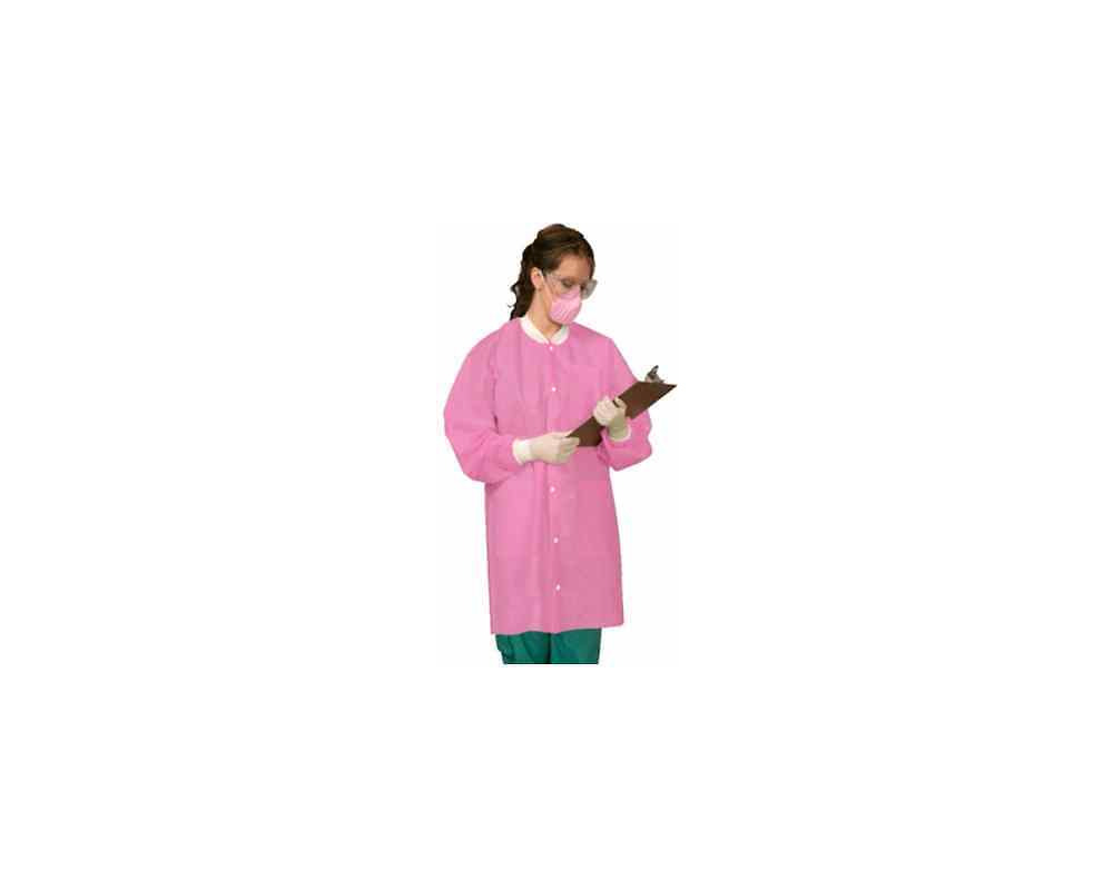 Lab Coat Pink Small 10/Bag | IC574 | Supply Clinic