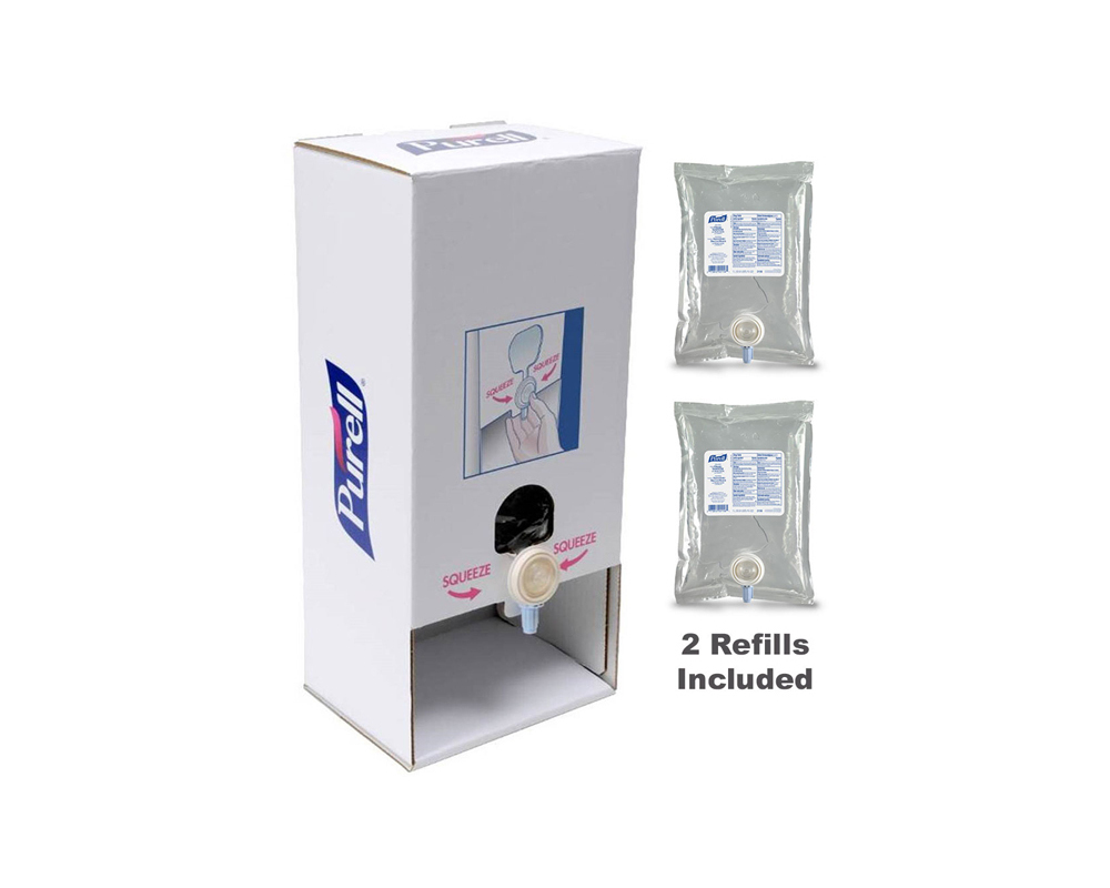 Purell Table Top Stand with 2 - 1000ml Sanitizer Refill Bags | 2156-02 ...