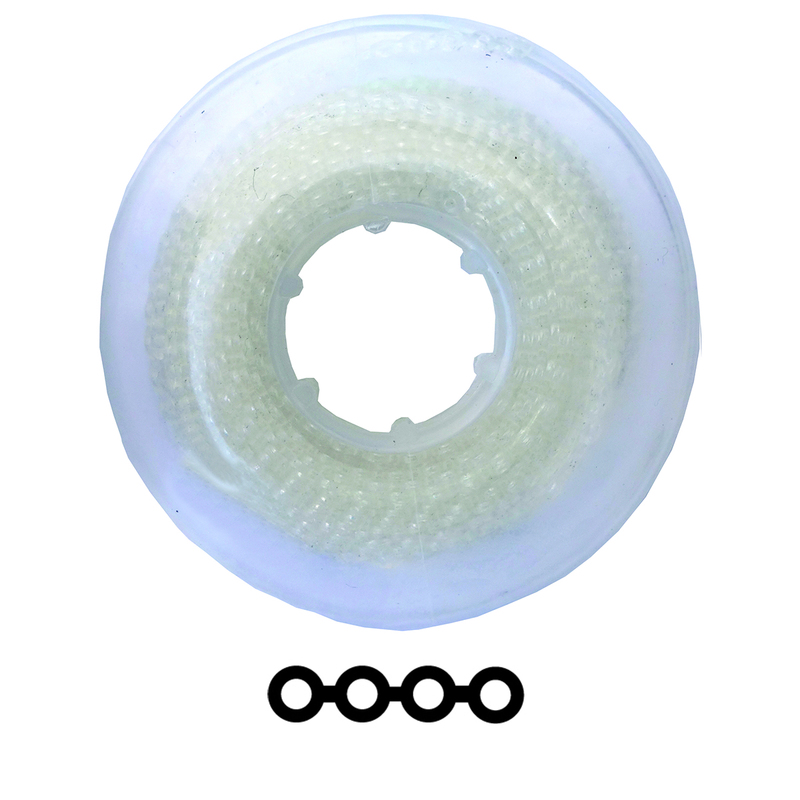 CLEAR Elastic Power Chain Short Filament 15 ft | Supply Clinic