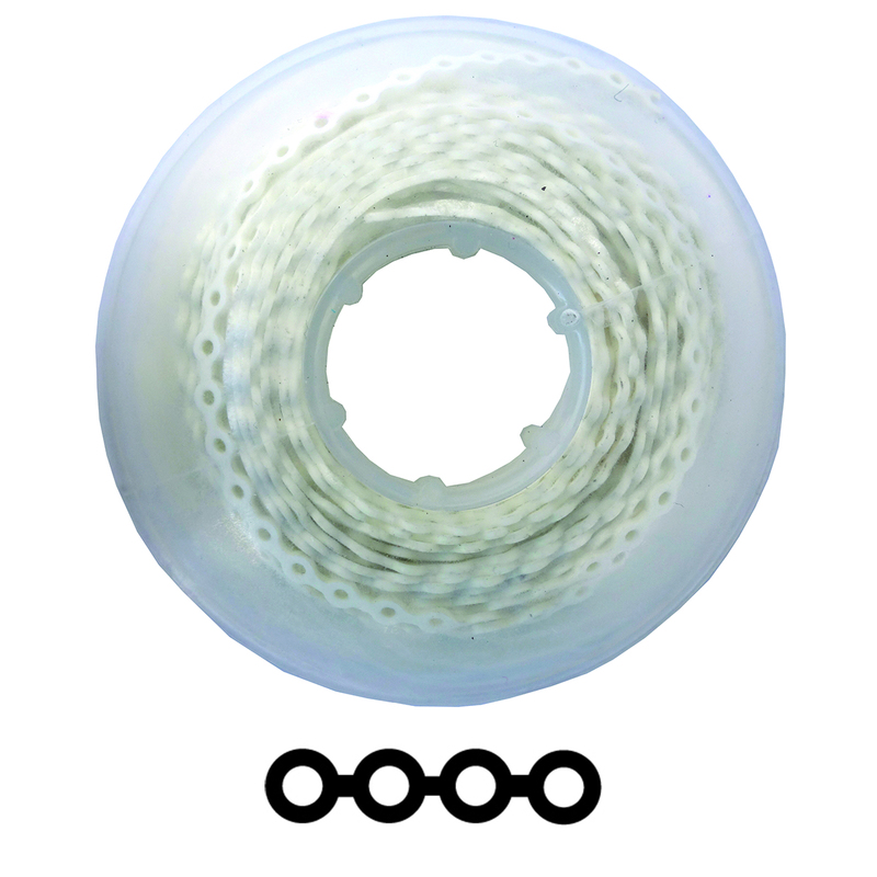 WHITE Elastic Power Chain Short Filament 15 ft | Supply Clinic