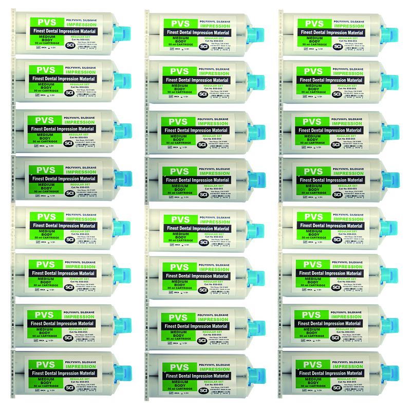 SCI VPS Medium Body Impression Material - Regular Set " 24 Cartridges ...