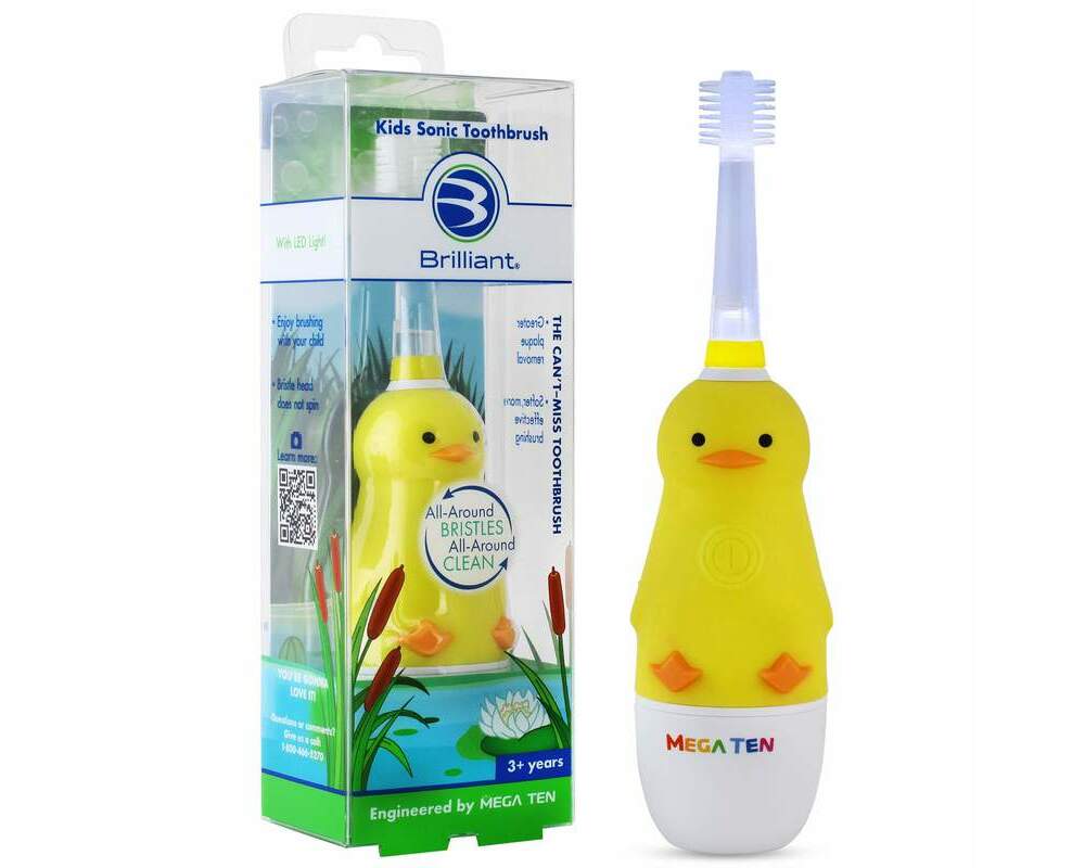 Brilliant Kids Sonic Toothbrush - Duck (24) | 01021-DUCK-24 | Supply Clinic