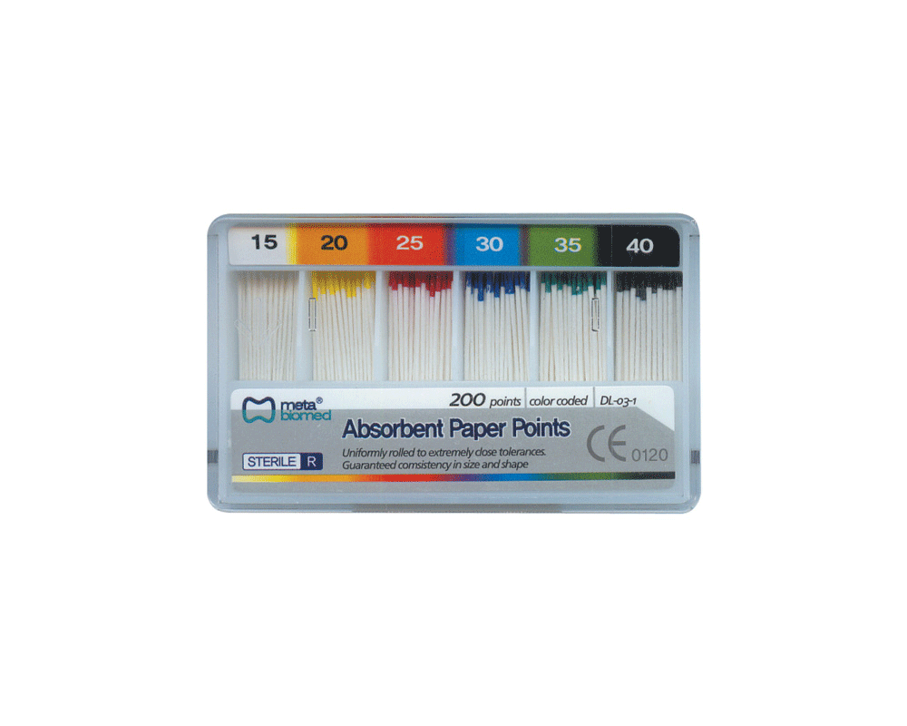 Absorbent Paper Points Cell 200/Pk #100 | EN-PPC100 | Supply Clinic