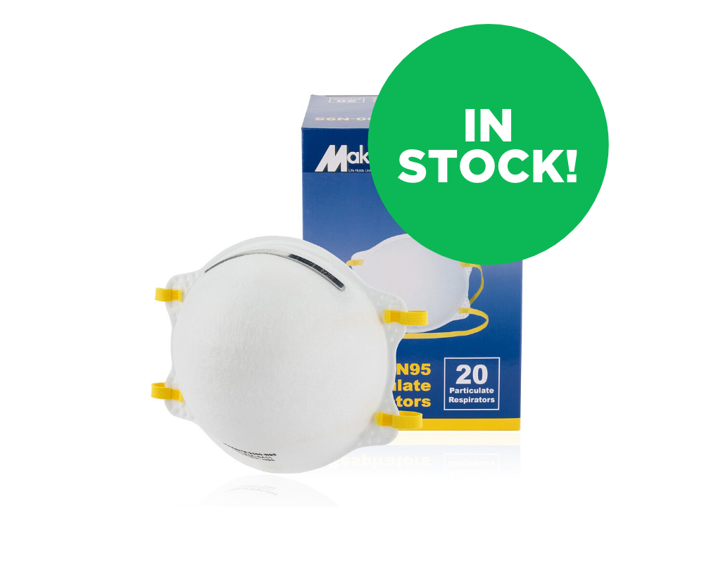 N95 - Makrite 9500 - NIOSH Approved Mask 20/Pk | CV-128 | Supply Clinic