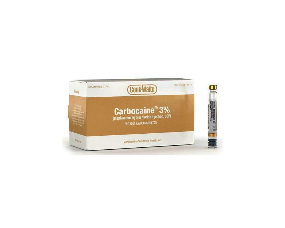 Cook-Waite Carbocaine 3%, (mepivacaine hydrochloride injection, USP ...