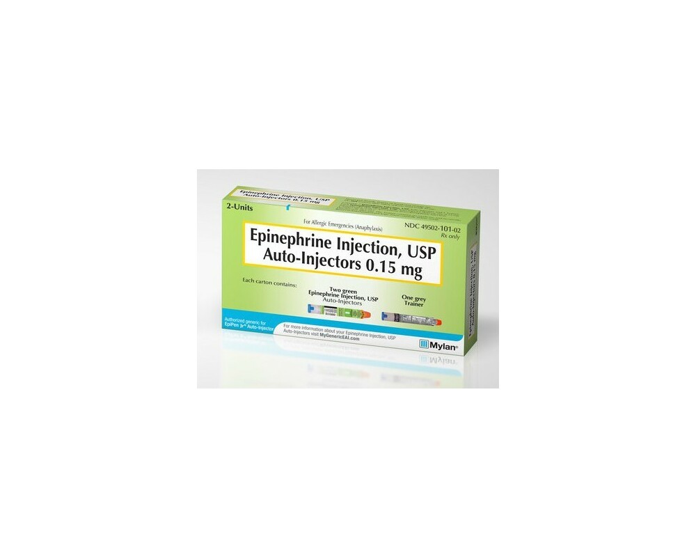 Epinephrine Jr. Injection, USP Auto-Injectors 0.15mg 2/Pk | Supply Clinic