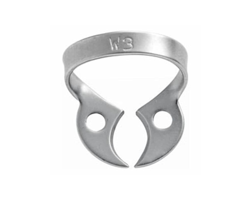 Rubber Dam Clamp Wingless Size W3 Replacement Clamps Ea | Supply Clinic