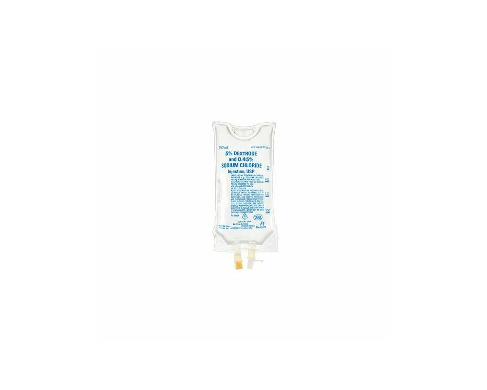 5% Dextrose and 0.45% Sodium Chloride 250ml Flexible Bags | 7926-02 ...