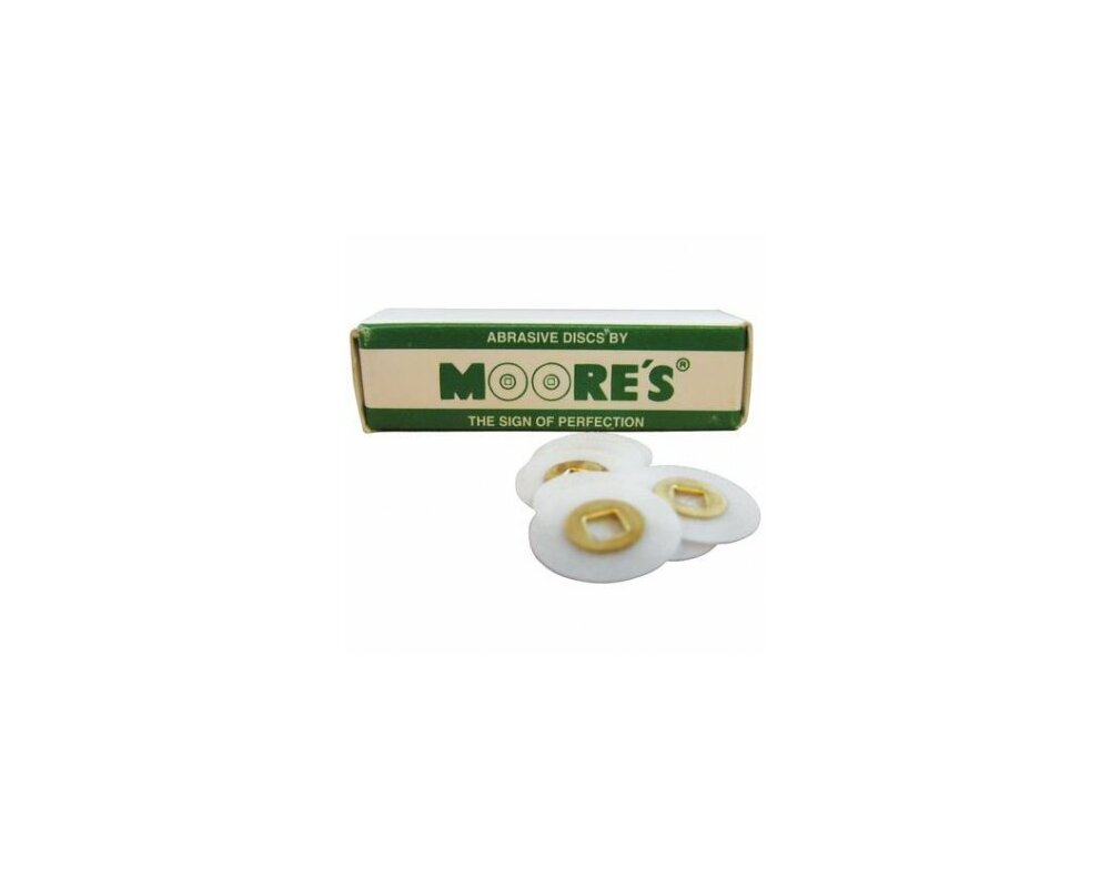 Moorplastic Brass Discs Sand 1/2" Med 50 | BC-12-SMP | Supply Clinic