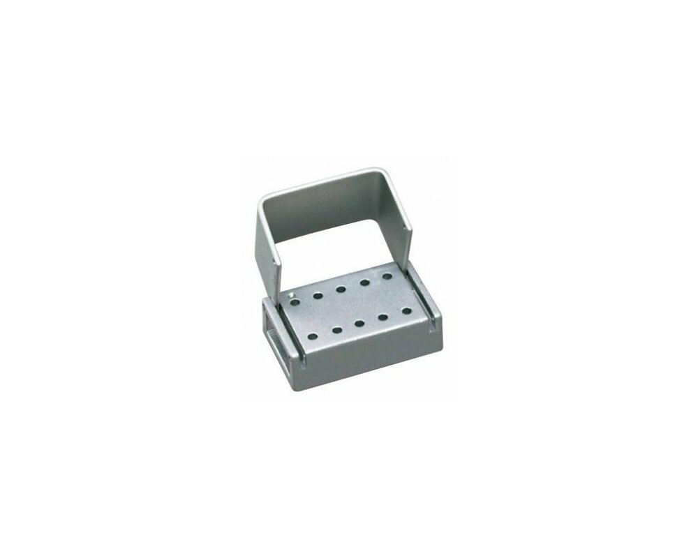 Bur Blocks Anodized Aluminum LA 10-Hole | T10CLATCH | Supply Clinic