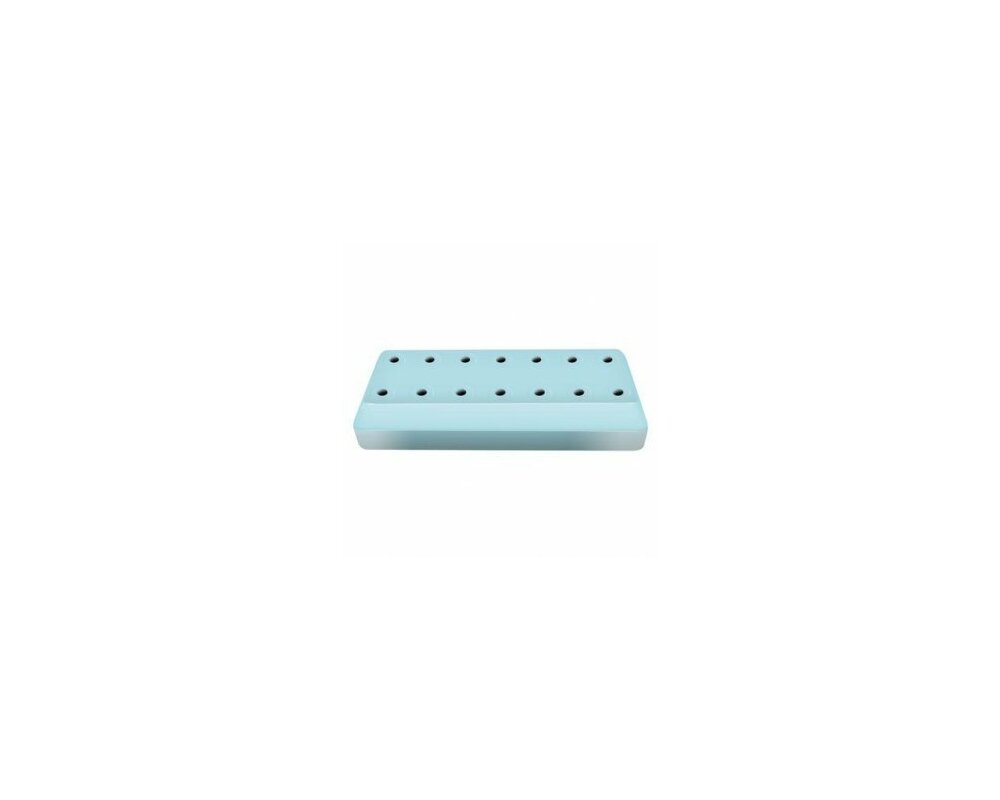 Bur Block Magnetic 14 Hole Blue | 31800 | Supply Clinic