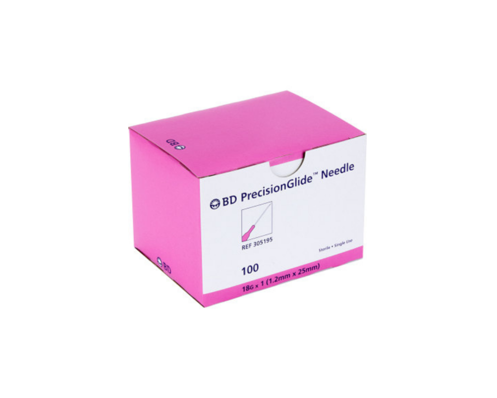 PrecisionGlide Needle 18gx1" Conventional Regular Wall 100/Bx | 305195 ...