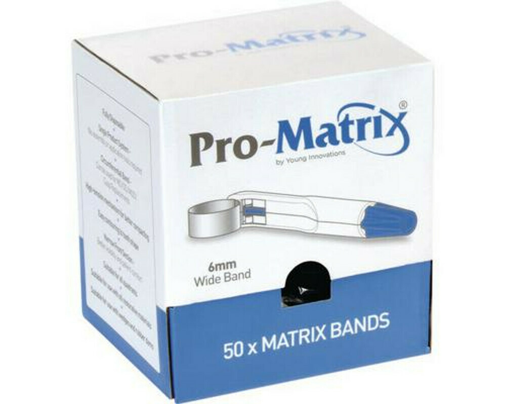 Pro-Matrix Straight Matrix Band Wide 6 mm 50/Bx | 19005 | Supply Clinic