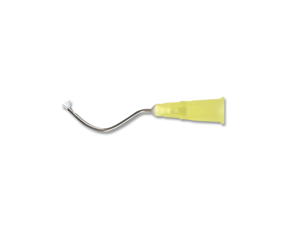 Dunlin Dental Pre-Bent Needle Dispensing Tips, 19ga, Padded Brush End ...