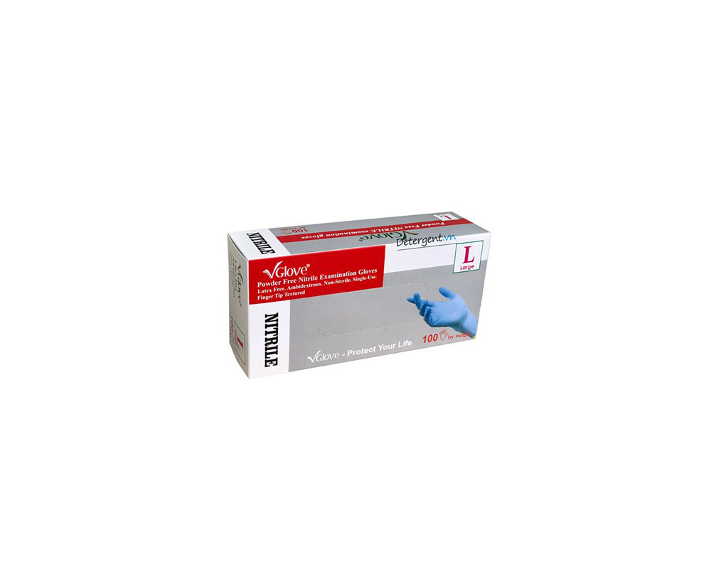 VGlove Nitrile PF Exam Glove Large VG Large 4560 Supply Clinic