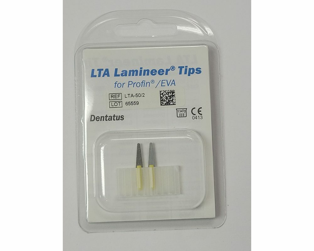 Dentatus Profin Concave Tips, 50 Micron Yellow | LTA-E50/2 | Supply Clinic