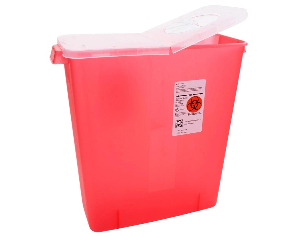 Sharps Container 3 Gallon Red Rotor Lid 8527R | 8527R | Supply Clinic