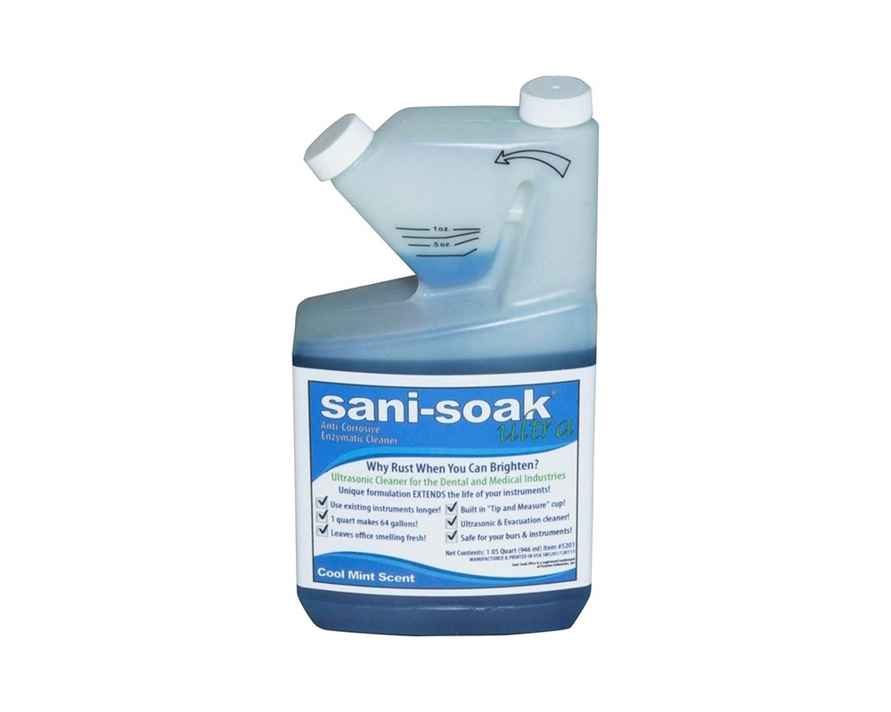 Sani-Soak Ultra Enzymatic Cleaner Cool Mint Quart | 5201 | Supply Clinic