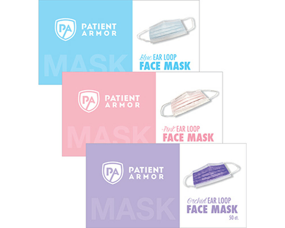 Patient Armor Level 1 Earloop Masks Blue 50/box | AM005L1 | Supply Clinic