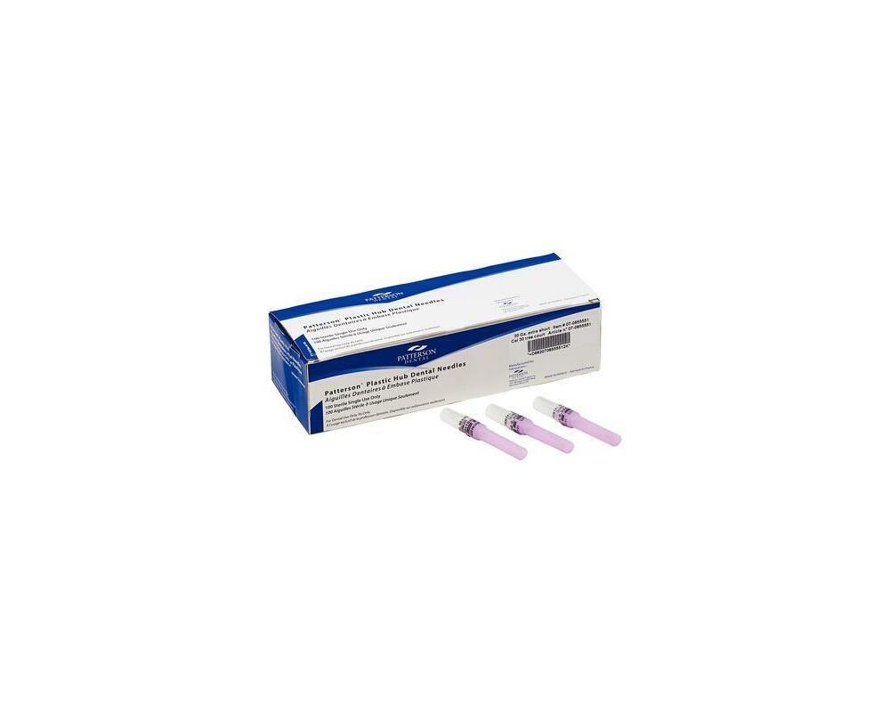 Patterson Disposable Plastic Hub Needles - 30 Gauge Extra-Short Purple ...