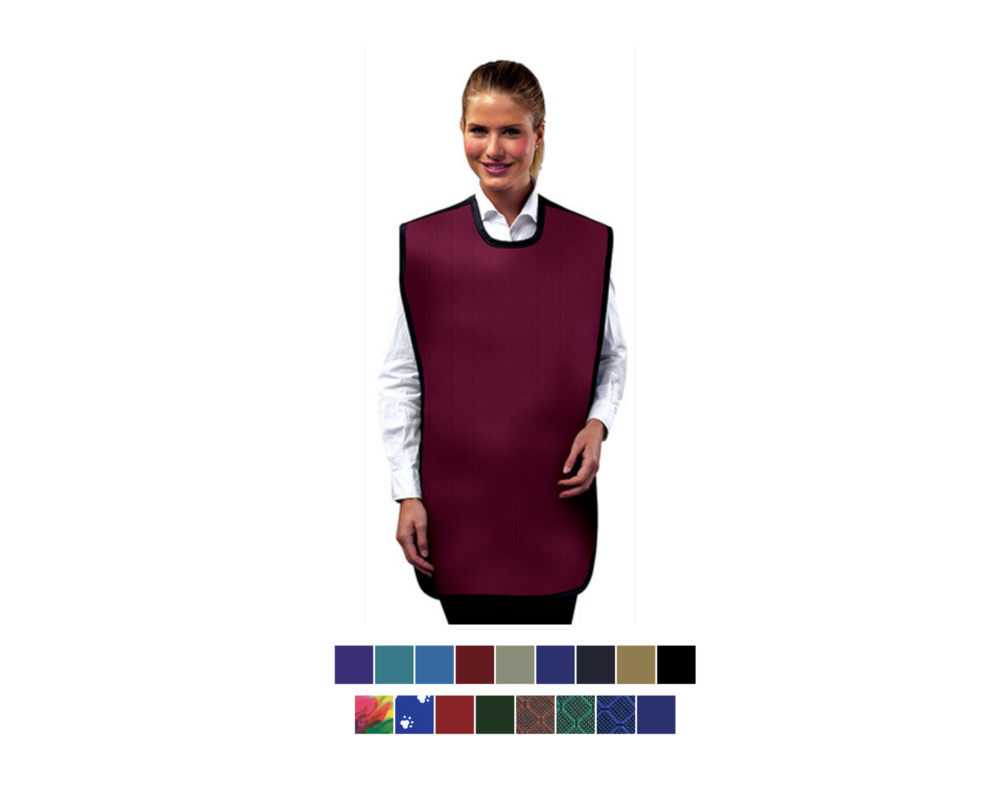 Lead-Free X-Ray Apron Adult Panoramic Burgandy | 75061NL-18 | Supply Clinic