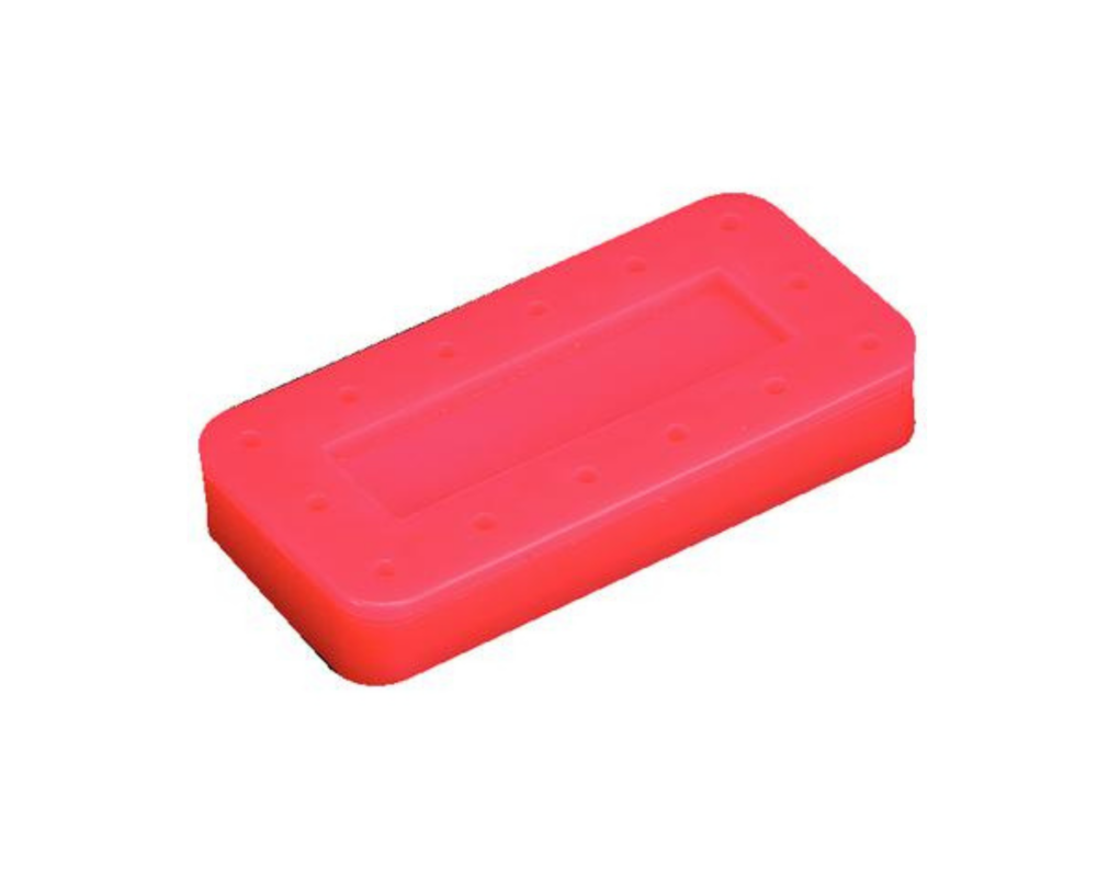 Silicone Magnetic Bur Block 14-Hole Rectangular Neon-Pink | 400BR2-6N ...