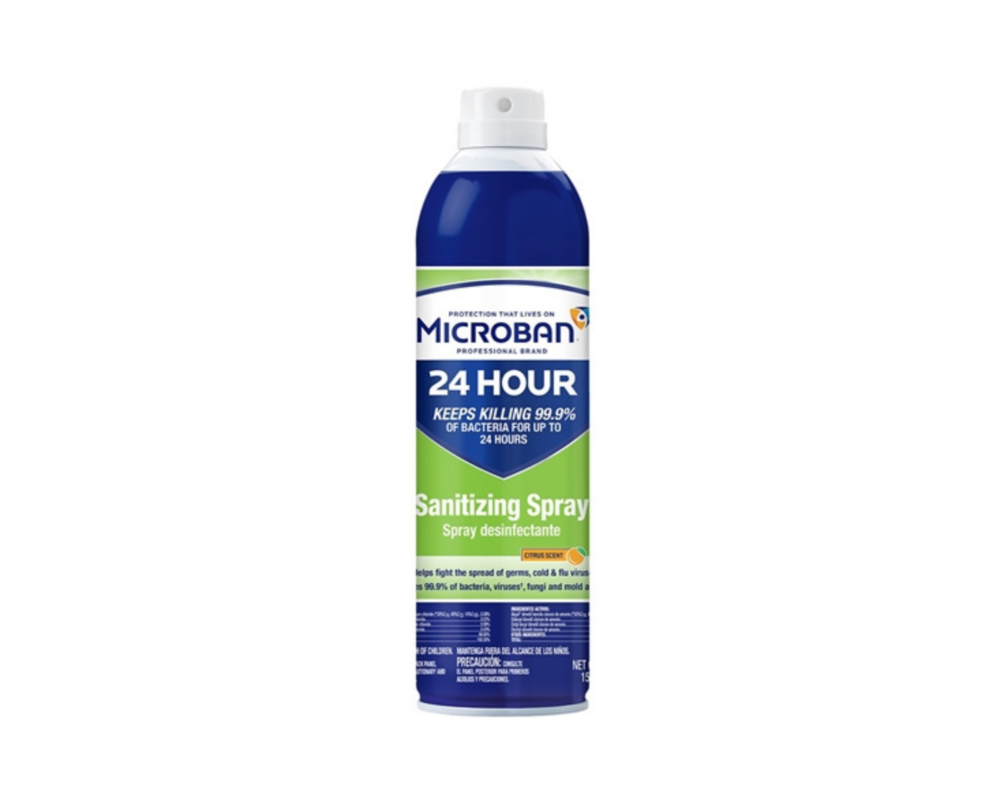 Microban Sanitizing Aerosol Spray 15oz 6/Case | 8218230130 | Supply Clinic