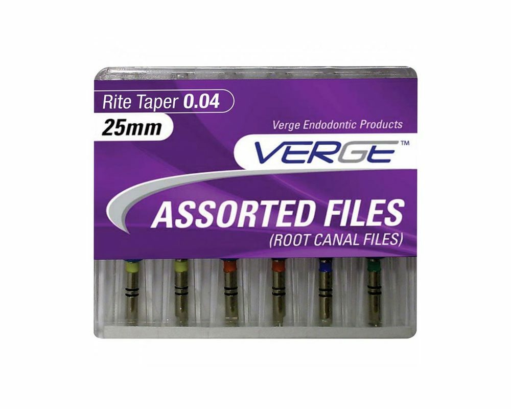 Verge Taper NiTi Rotary Files 19mm Universal PG RSX | PG RSX | Supply ...