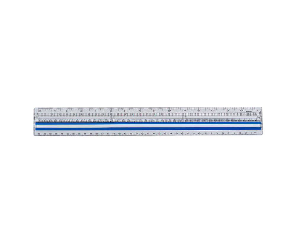 Westcott 15in Magnifying Ruler, Clear Plastic | Supply Clinic