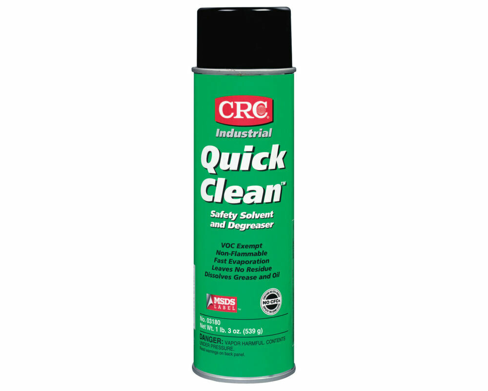 CRC Quick Clean Aerosol Safety Solvent/Degreaser, 20 Oz Can | 03180 ...
