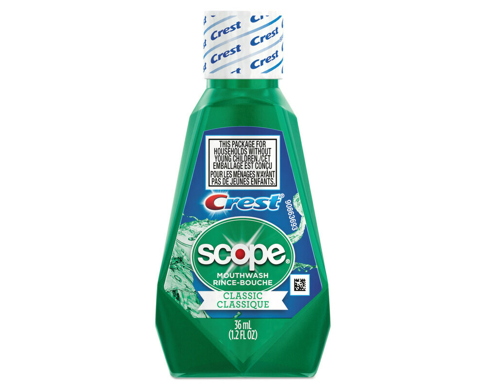 Crest And Scope Rinse, Classic Mint, 1.2 Oz, Pack Of 180 Bottles ...