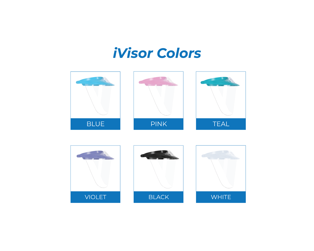 iVisor Plus Standard Pink 1 Visor, 3 Shields, 2 Mini Shield, 5 Drape-It ...