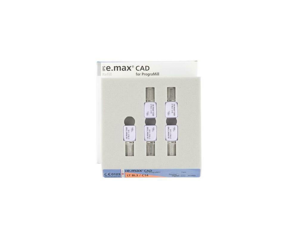 IPS e.max CAD for PrograMill Blocks -C14, 5/Pkg, Shade BL3, Low ...