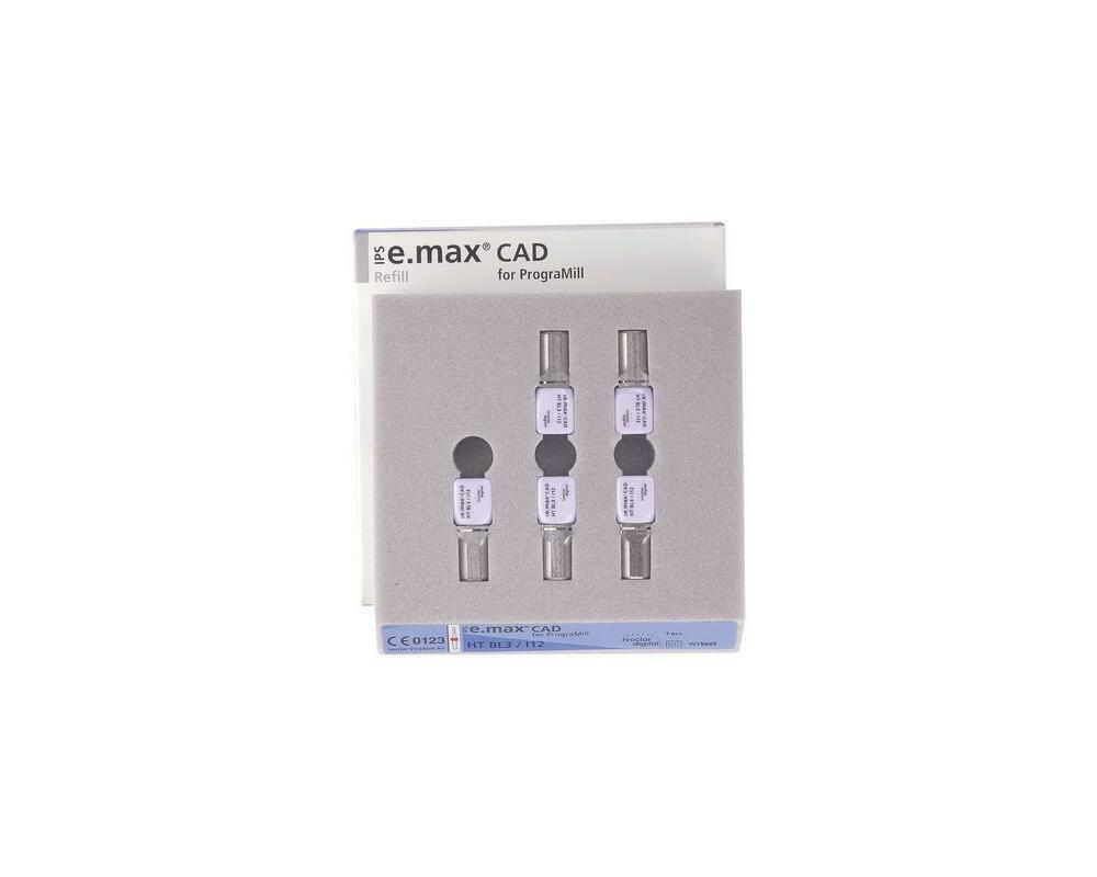 IPS e.max CAD for PrograMill Blocks -HT (High Translucency) I12, 5/Pkg ...
