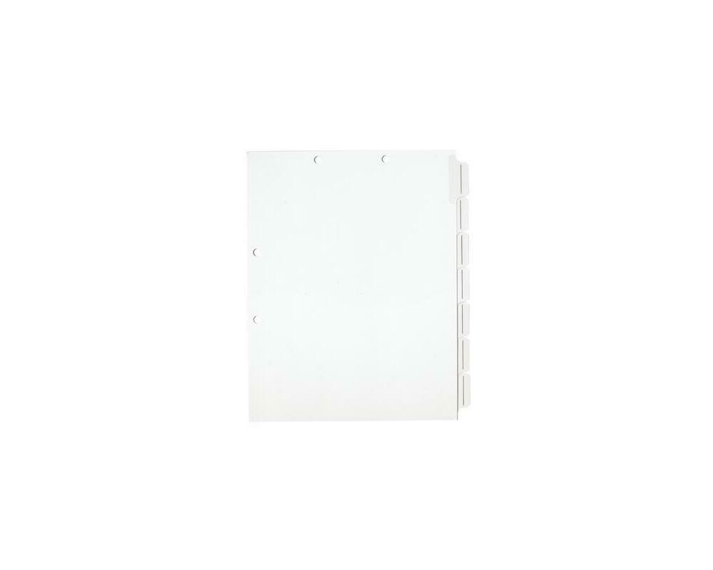 Writable 7-Tab Chart Divider Set, 11" x 8-1/2" with 1/2" tab extensions ...
