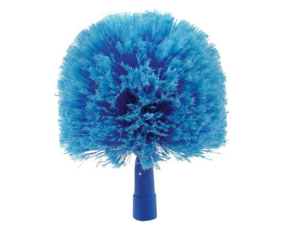 Carlisle Flo-Pac Round Soft-Flagged Duster, 9in, Blue | Supply Clinic