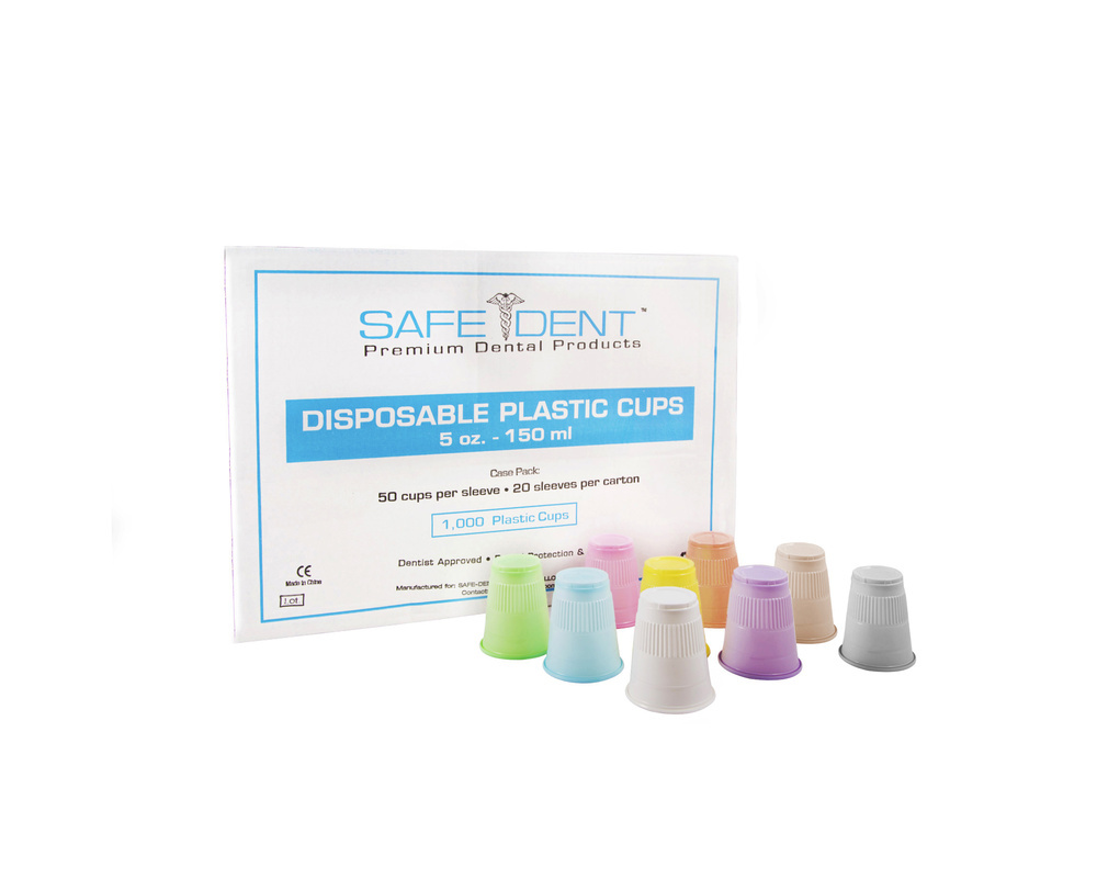 Safe-Dent Patient Cups Plastic 5oz Blue | Supply Clinic