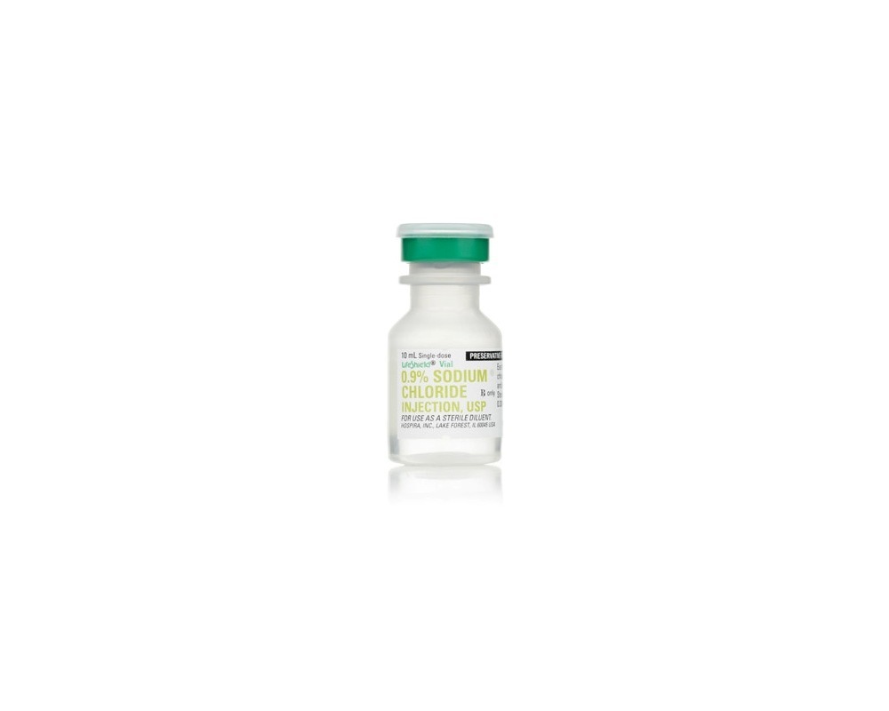 PFZ Sodium Chloride Injection 0.9% USP 10mL LifeShield Plastic Fliptop ...