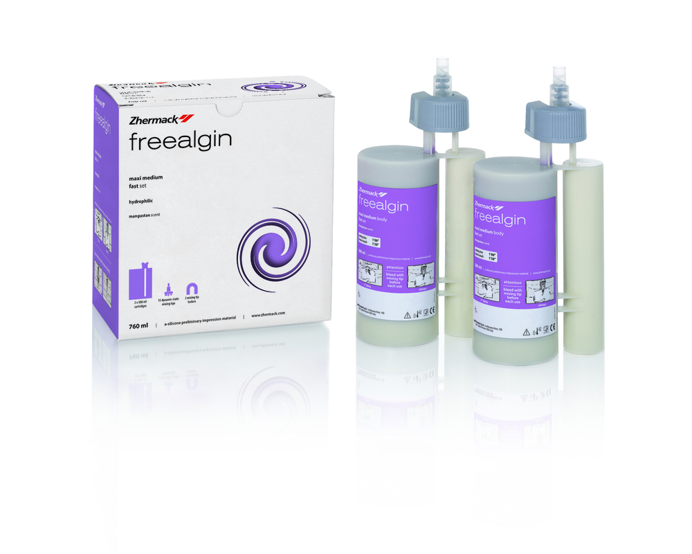 ZHE Freealgin Maxi Alginate Substitute 380mL Medium Body Fast Set Pkg/2 ...